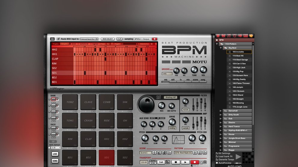 Classic drum machine sounds for BPM: Beat Box Anthology | News | MOTU.com